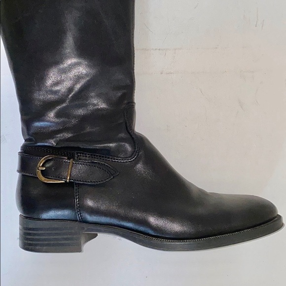 Aldo | Shoes | Aldo Black Leather Humana Zip Boot | Poshmark